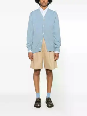 Play Comme Des Garcon Heart-patch Wool Cardigan