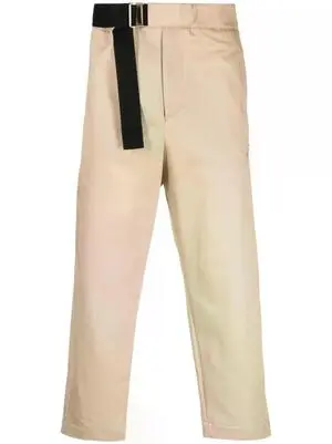 OAMC Side Buckle-fastening Trousers In Sand Beige