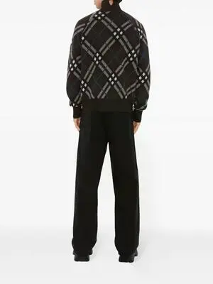 Burberry Check Zip-up Cardigan