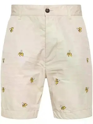Dsquared2 Embroidered Bermuda Shorts - Neutrals