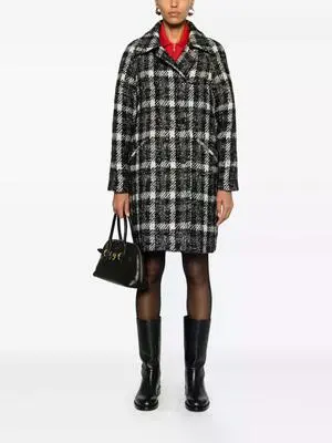 FAY Double-breasted Checked Coat