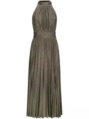 Dolce & Gabbana Midi Pleated Halterneck Dress