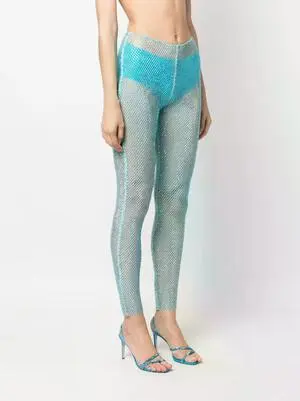 Giuseppe Di Morabito Metallic Fishnet Leggings