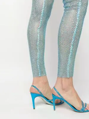 Giuseppe Di Morabito Metallic Fishnet Leggings