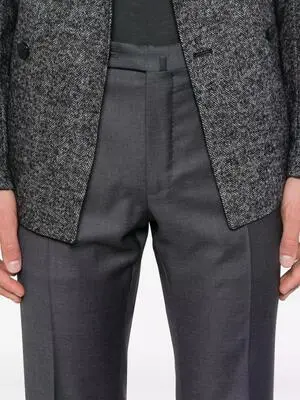 Incotex Slim Cut Virgin Wool Trousers - Grey