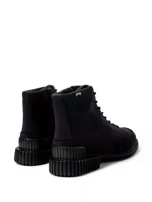 Camper Lace-up Ankle Boots With Side Zip