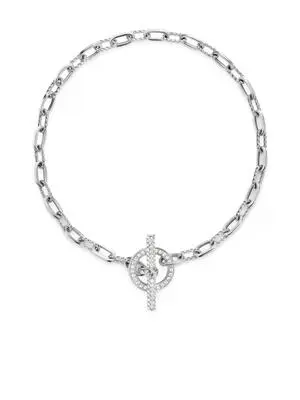 David Yurman Sterling Diamond Madison Chain Bracelet