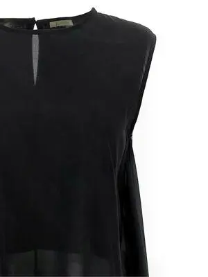 DI.LA3 PARI' Di.la3 Pari Draped High-low Blouse