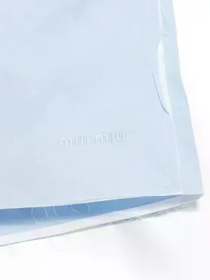 Miu Miu Embroidered Cotton Boxer Shorts
