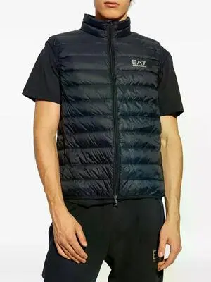 EA7 Logo-print Padded Gilet
