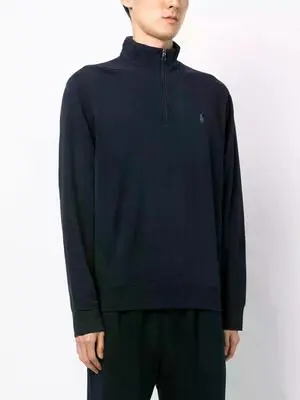 Polo Ralph Lauren Jersey Quarter-zip Pullover - Blue