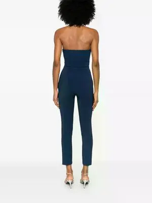 Elisabetta Franchi Bow-detail Strapless Crepe Jumpsuit