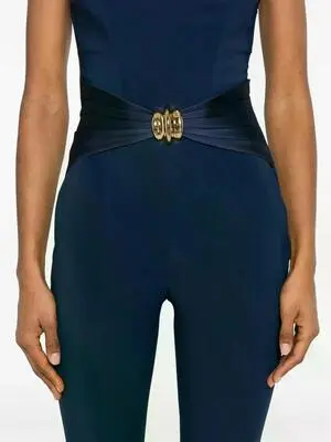 Elisabetta Franchi Bow-detail Strapless Crepe Jumpsuit