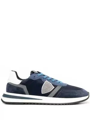 Philippe Model Panelled Leather Sneakers - Blue