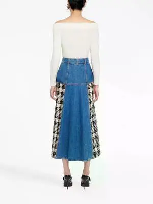 Alexander McQueen Off-shoulder Ribbed-trimmed Jumper