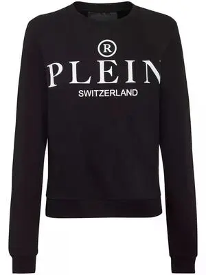 Philipp Plein Round-neck Long-sleeve Sweatshirt - Black