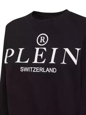Philipp Plein Round-neck Long-sleeve Sweatshirt - Black