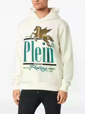 Philipp Plein Racing Club Hoodie - Neutrals