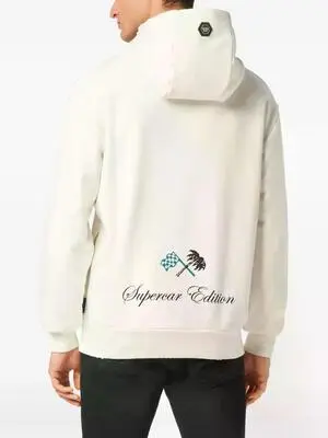 Philipp Plein Racing Club Hoodie - Neutrals