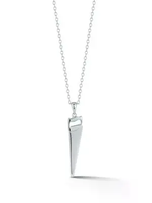 Mateo Saw Pendant Necklace - Silver