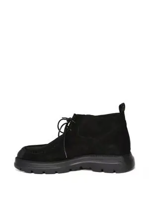 GIULIANO GALIANO Panelled Calf Suede Lace-up Boots