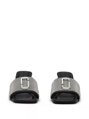 Marc Jacobs The Rhinestone J Marc 65mm Sandals - Black