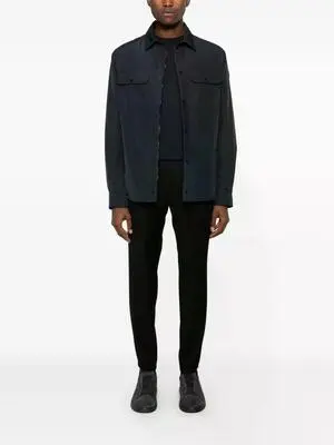 ZANONE Fine-knit Virgin Wool Blend Sweater - Blue