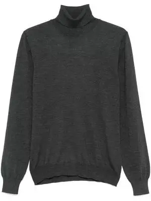 Tagliatore Miles Roll Neck Sweater - Grey