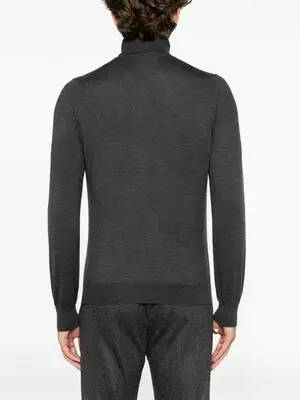 Tagliatore Miles Roll Neck Sweater - Grey