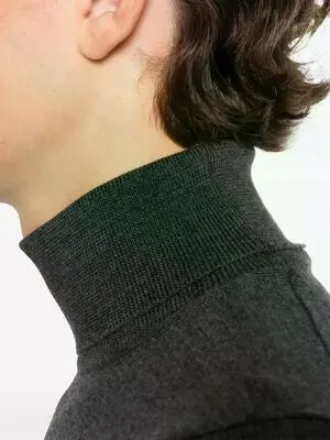 Tagliatore Miles Roll Neck Sweater - Grey