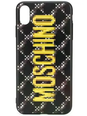Moschino Logo-print Iphone Xs Max Case - Black