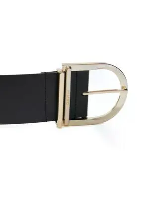 Pinko Leather Belt With Buckle Fastening