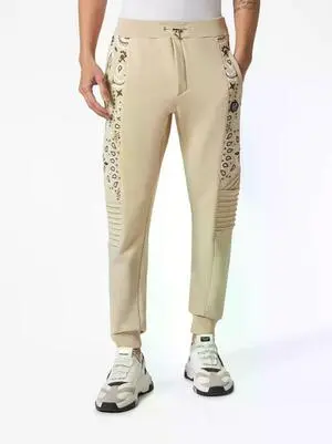 Philipp Plein Bandana-print Track Pants - Neutrals