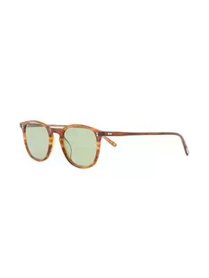 Oliver Spencer Tortoiseshell Effect Round-frame Sunglasses