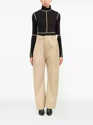 MAISON MARGIELA Asymmetric Pleated Trousers