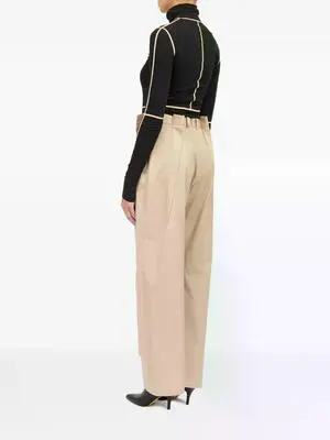 MAISON MARGIELA Asymmetric Pleated Trousers