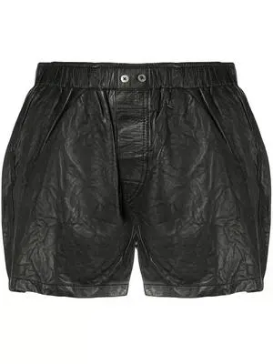 Zadig&Voltaire High-rise Crinkle Leather Shorts