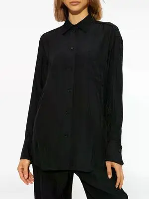 Victoria Beckham Monogram Pattern Button-down Shirt