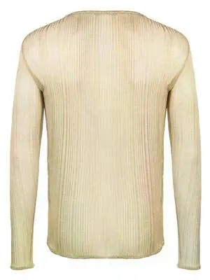 SAPIO Tone Knitted Semi-sheer Jumper