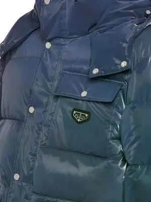 Philipp Plein Padded Jacket With Detachable Hood And Chest Patch Pocket