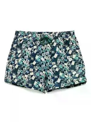 Paul Smith Logo-print Swim Shorts - Blue