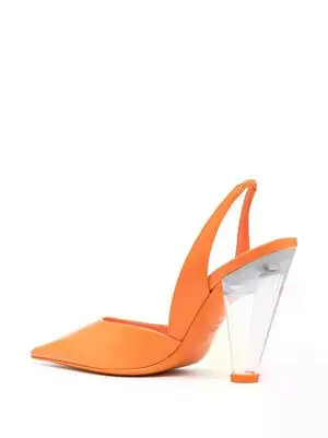 3JUIN Pointed-toe Leather Pumps