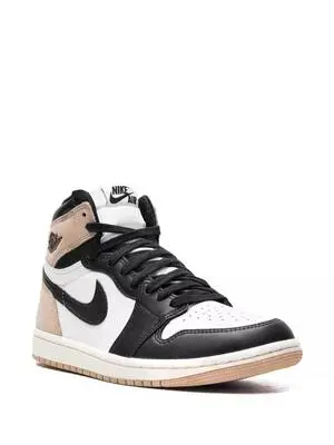 JORDAN Air Jordan 1 High OG Latte Leather Sneakers Brown