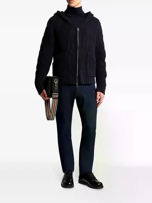 Etro Slim-cut Jacquard Jeans - Blue