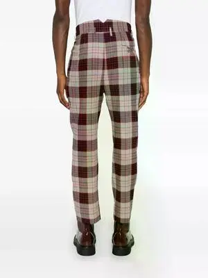 VIVIENNE WESTWOOD Cropped Trousers With Plaid Pattern