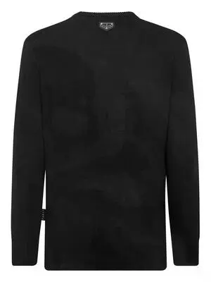 Philipp Plein Skull & Bones Sweater - Black