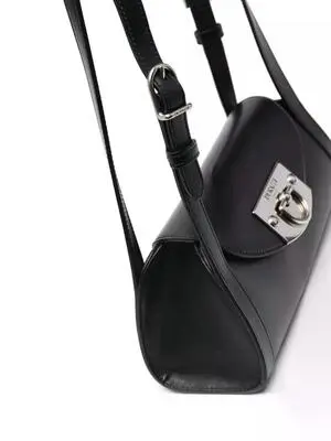DURAZZI MILANO Flip-lock Leather Shoulder Bag