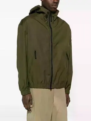 Stone Island Cotton Hooded Zip-up Jacket