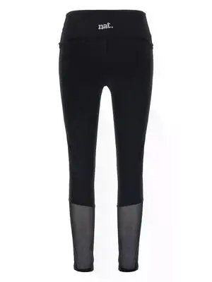 NOT AFTER TEN Mesh-detail Leggings - Black
