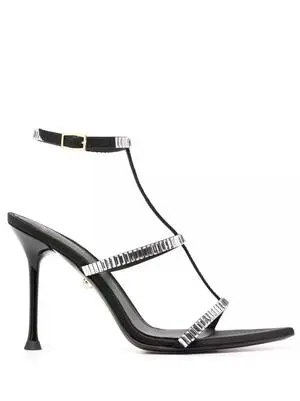 ALEVI MILANO 110mm Crystal-embellished Leather Sandals